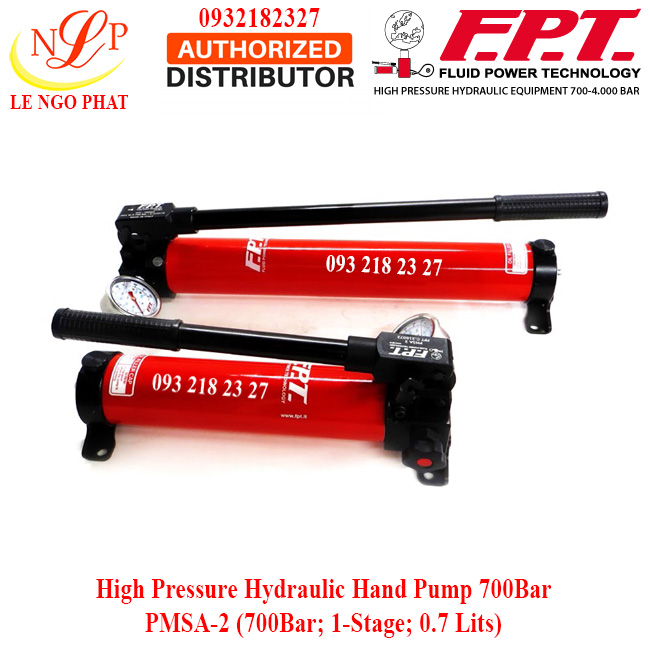 BƠM TAY THỦY LỰC 700BAR PMSA-2 F.P.T - ITALY