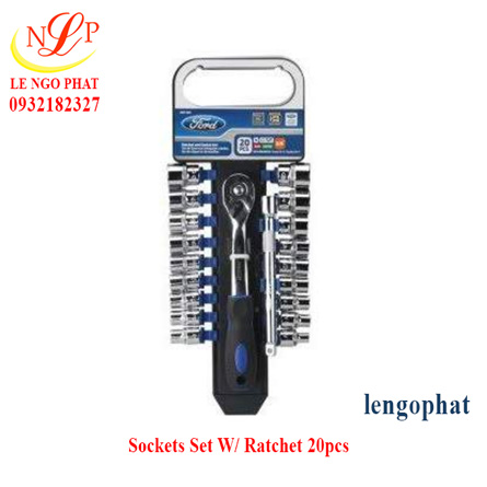 Sockets Set W/ Ratchet 20pcs