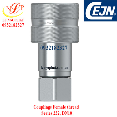 Couplings female thread series 232, dn10 3/8 npt | Lê Ngô Phát kích ...